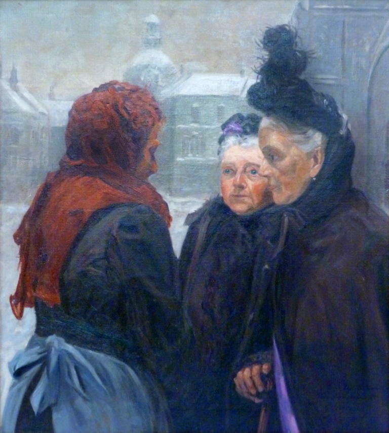 Femmes devant l’église Saint-Christophe, Tourcoing / Vie sociale / Zoom ...